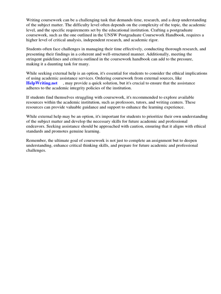 Unsw Postgraduate Coursework Handbook | PDF | Websites | Audit