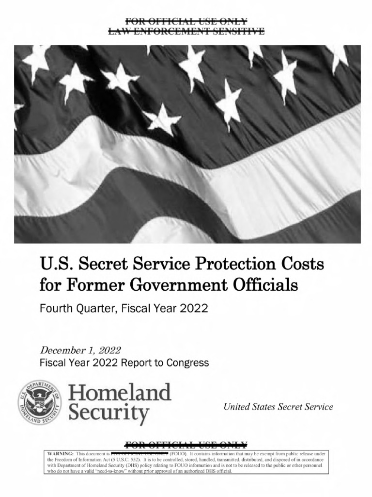 Secret Service Costs for Former Officials | PDF | United States Secret ...
