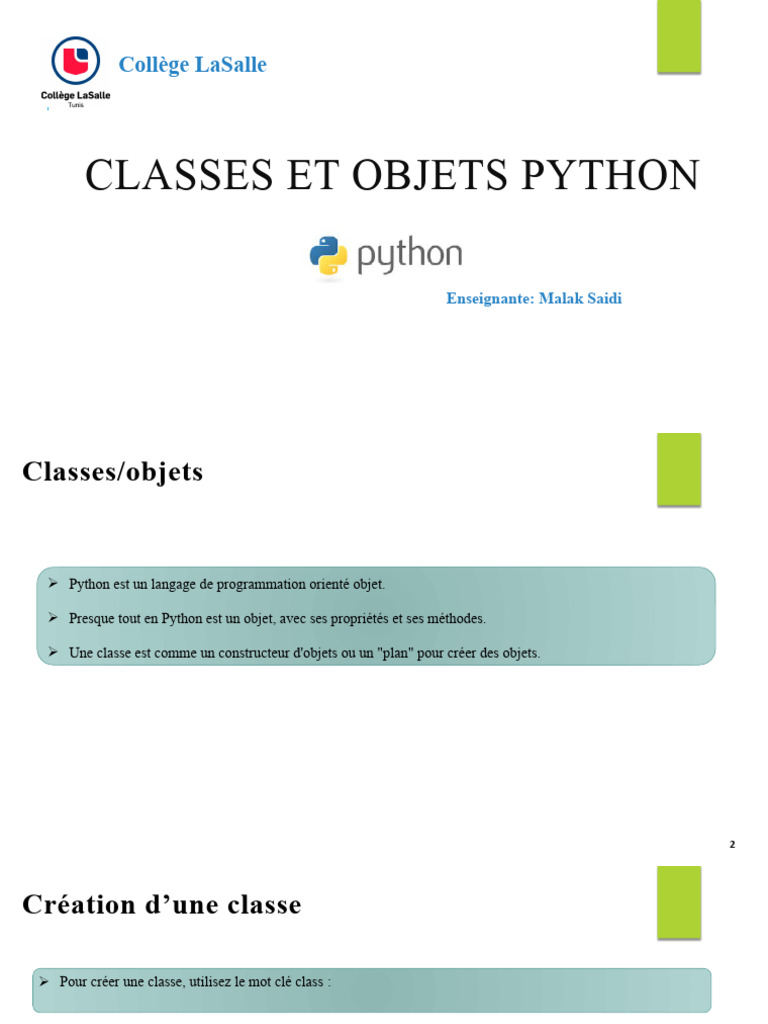 Classes Objets | PDF