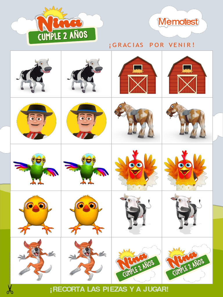 Juego de La Memoria GRANJA DE ZENON | PDF