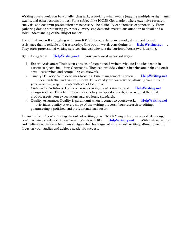 Igcse Geography Coursework Notes Pdf Tourism Data