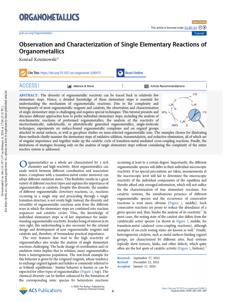 Koszinowski 2024 Observation and Characterization of Single Elementary ...