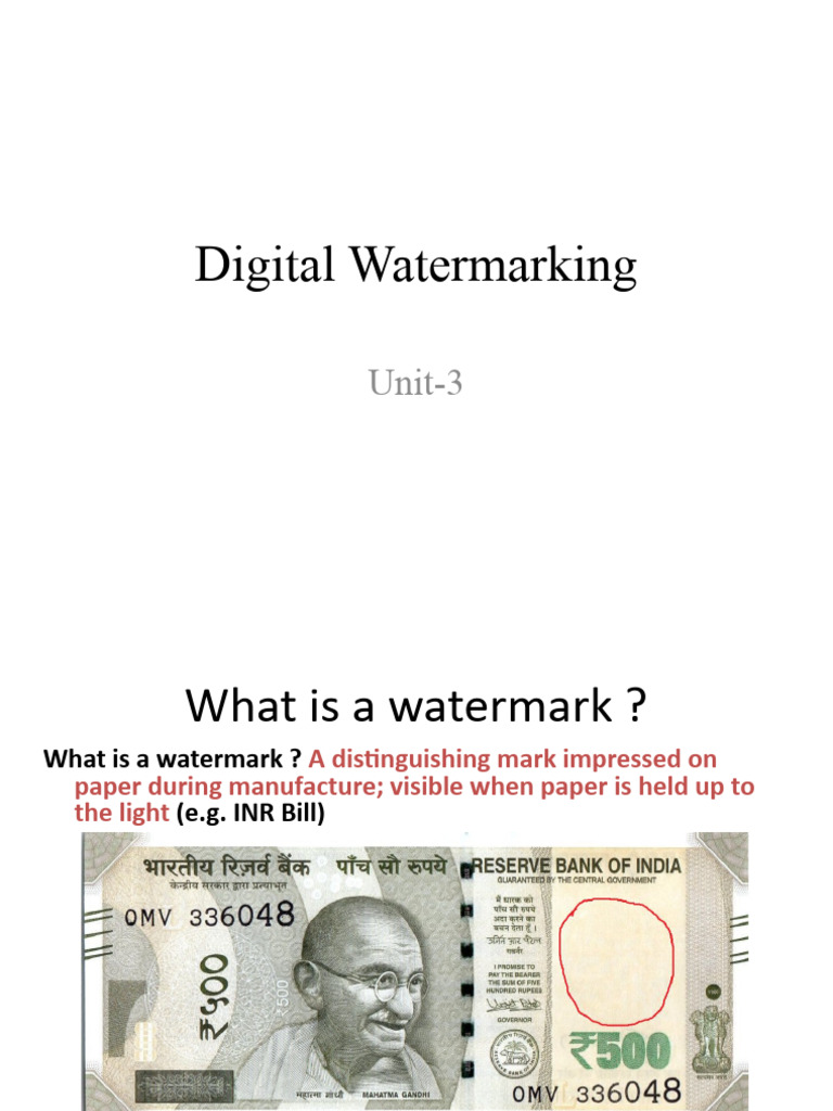 Digital Watermarking | PDF