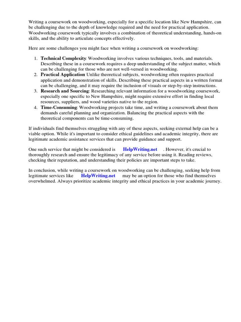 Woodworking Course New Hampshire | PDF | Woodworking | Carpentry