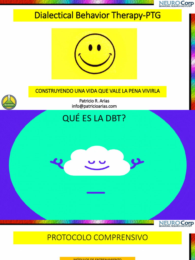Dialectical Behavior Therapy - PTG (DBT-CPT) | PDF | Las emociones ...