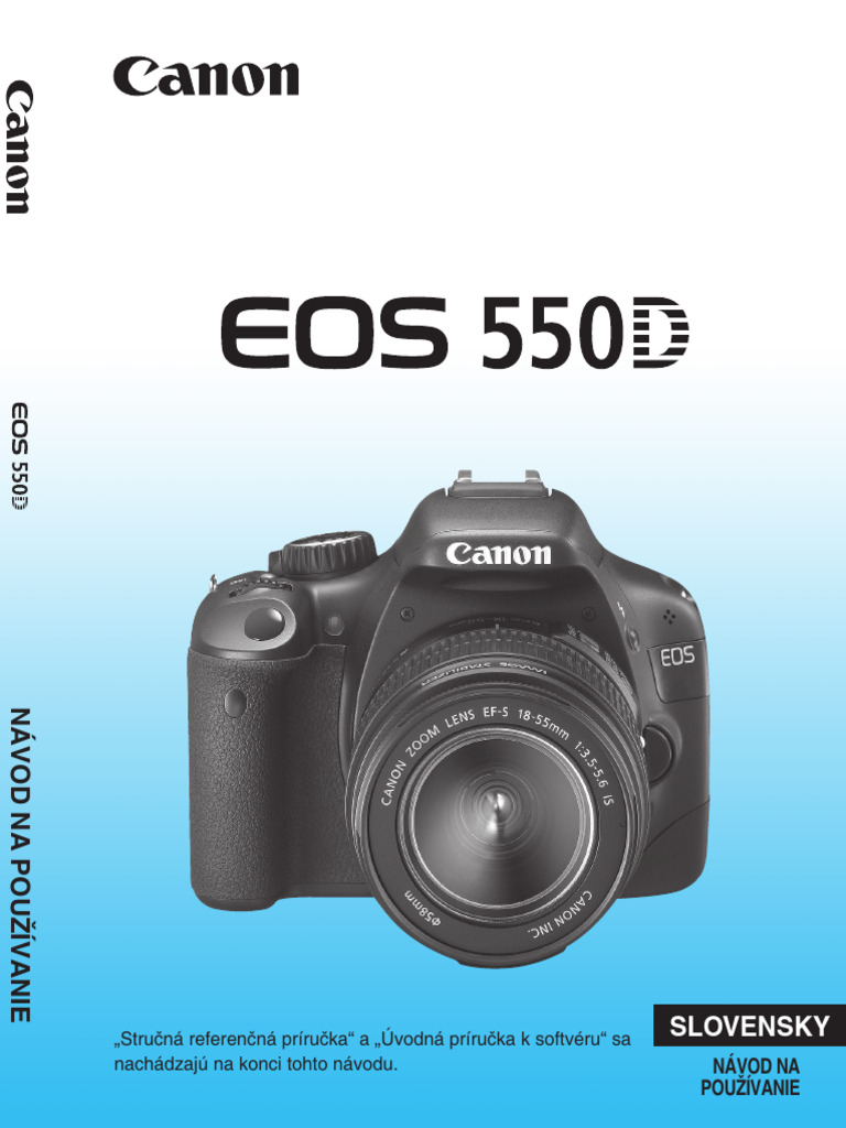 Canon EOS 550D Návod SK | PDF