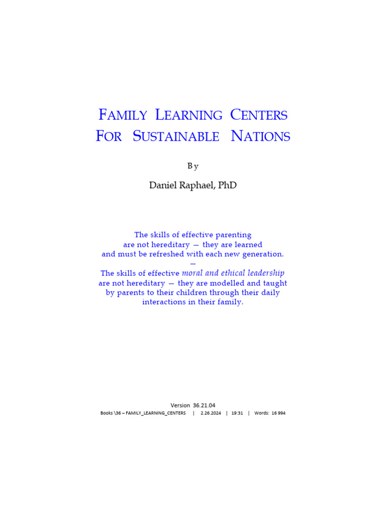 Family Learning Centers Guide | PDF | Empathy | Compassion
