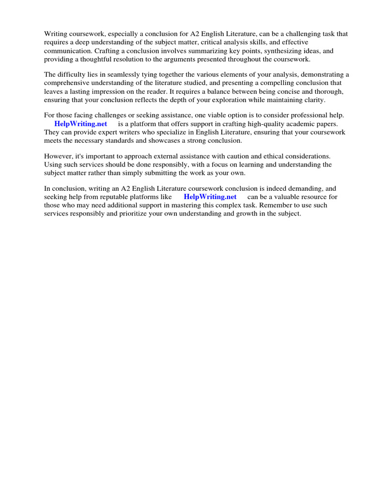 A2 English Literature Coursework Conclusion | PDF | A Doll's House ...