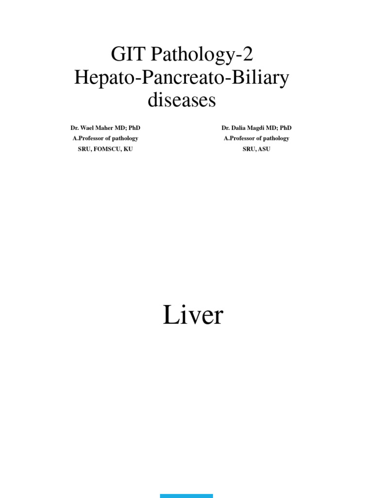 3 - Hepato-Pancreato-Biliary Diseases 2.4 (2024) | PDF | Hepatitis ...