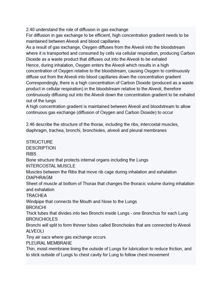 Bio Sum 4 | PDF | Lung | Atrium (Heart)