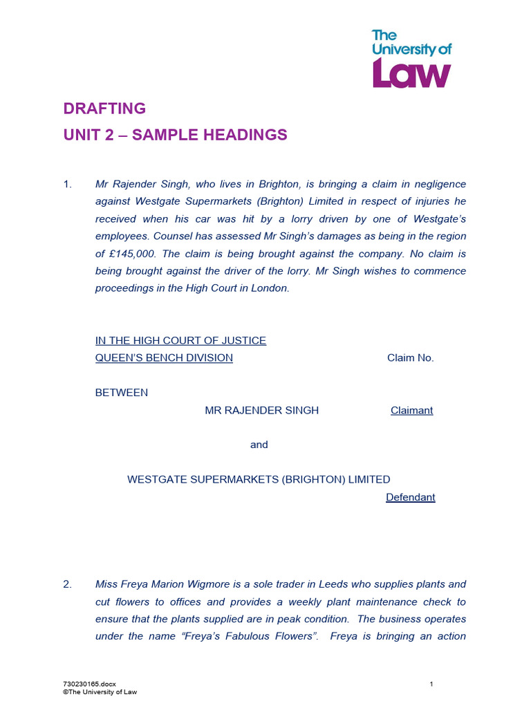 2324 DR Unit02 Ce02 Headings Samples | PDF | Courts | Separation Of Powers