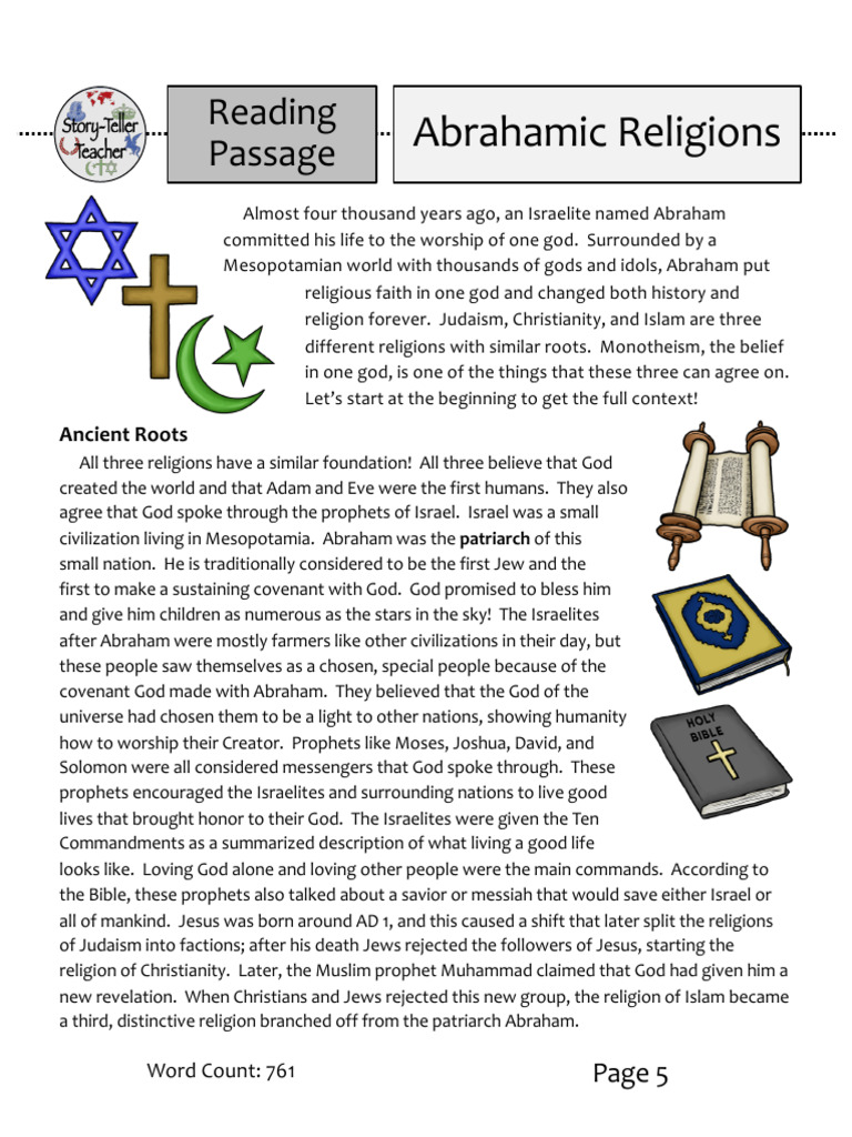 Abrahamic Religions Overview | PDF | Jesus | Abrahamic Religions