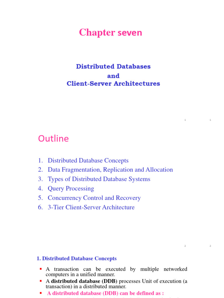 Chapter 7 - Distributed Database System | PDF | Databases | Replication ... Chapter 7 - Distributed Database System | PDF | Databases | Replication ...