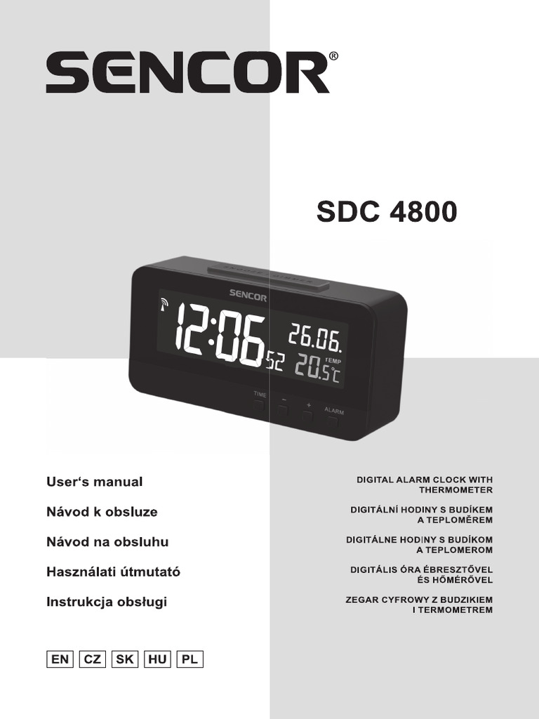 Sencor SDC 4800 Manual en | PDF