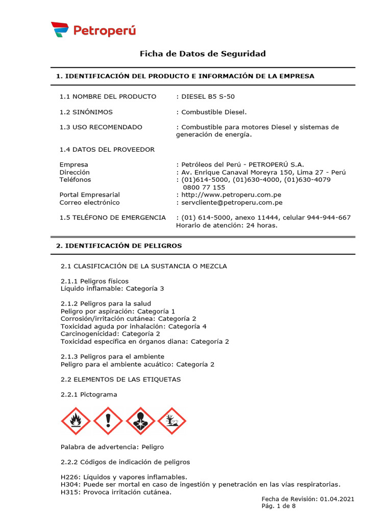 Hojas MSDS Productos Químicos | Descargar gratis PDF | Agua | Combustión