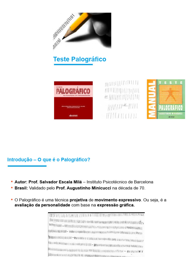 Avaliação do Teste Palográfico | PDF | Atitude (Psicologia) | Tempo