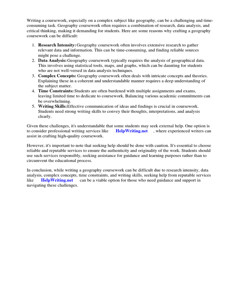 Geography Coursework Hypothesis | PDF | Geography | River