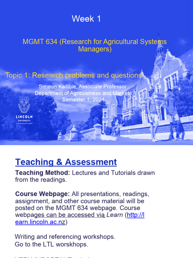 Lecture 1 | PDF | Methodology | Qualitative Research