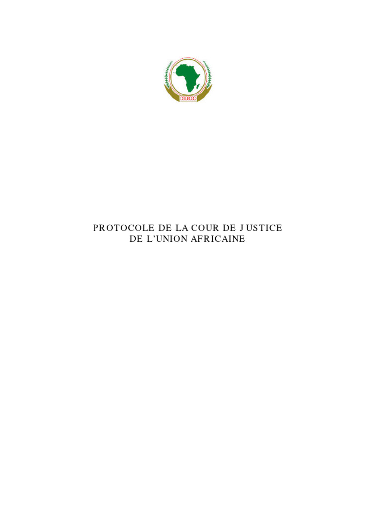 Protocole de La Cour de Justice | PDF | Traité | Compétence