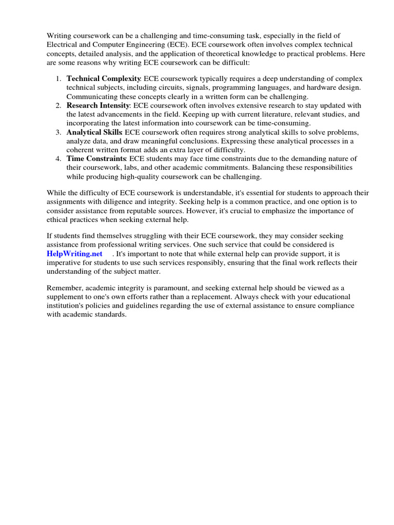 Ece Coursework | PDF | Electronic Engineering | Electrical Engineering