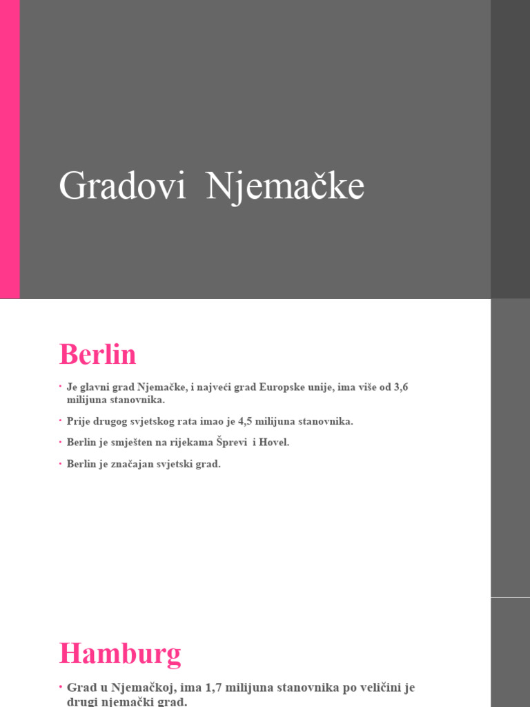 Gradovi Njemačke | PDF