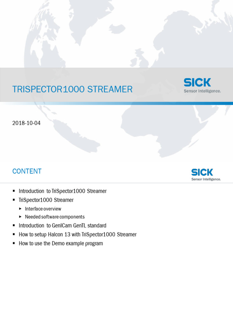 TriSpector Streamer Tutorial PDF | PDF | Programming | Computer Program