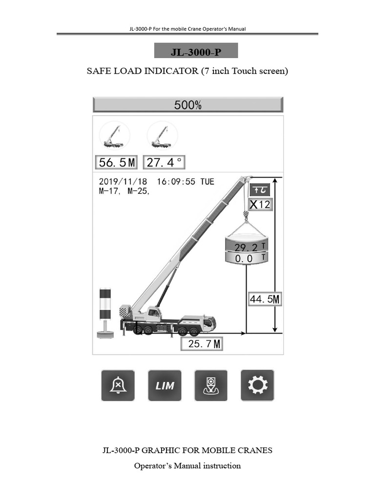 7inch RT Crane Instruction Manual | PDF | Crane (Machine) | Calibration