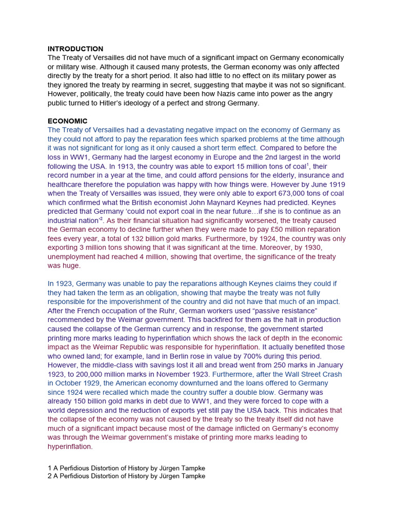 History Coursework CIE GCSE | PDF | Weimar Republic | Nazi Germany