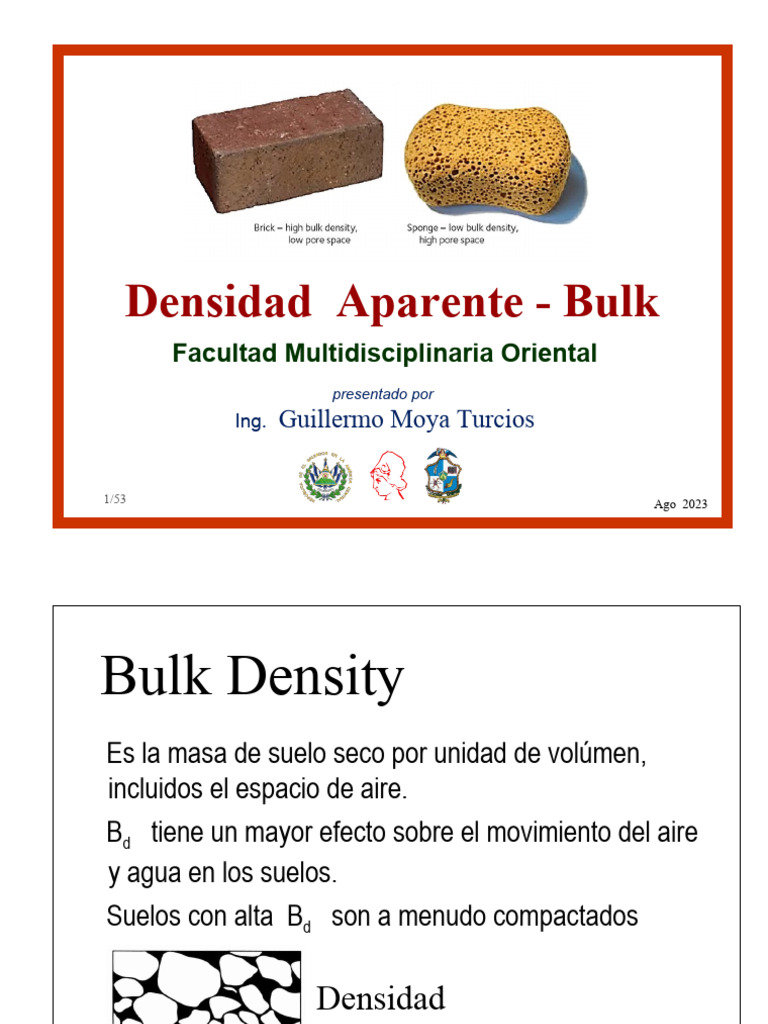 Densidad Aparente | PDF | Suelo | Horticultura