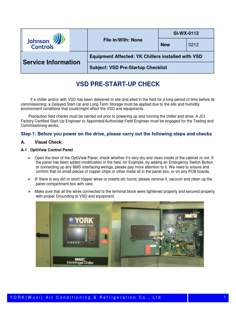 VSD Pre-Startup Checklist Guide | PDF | Printed Circuit Board | Fuse ...
