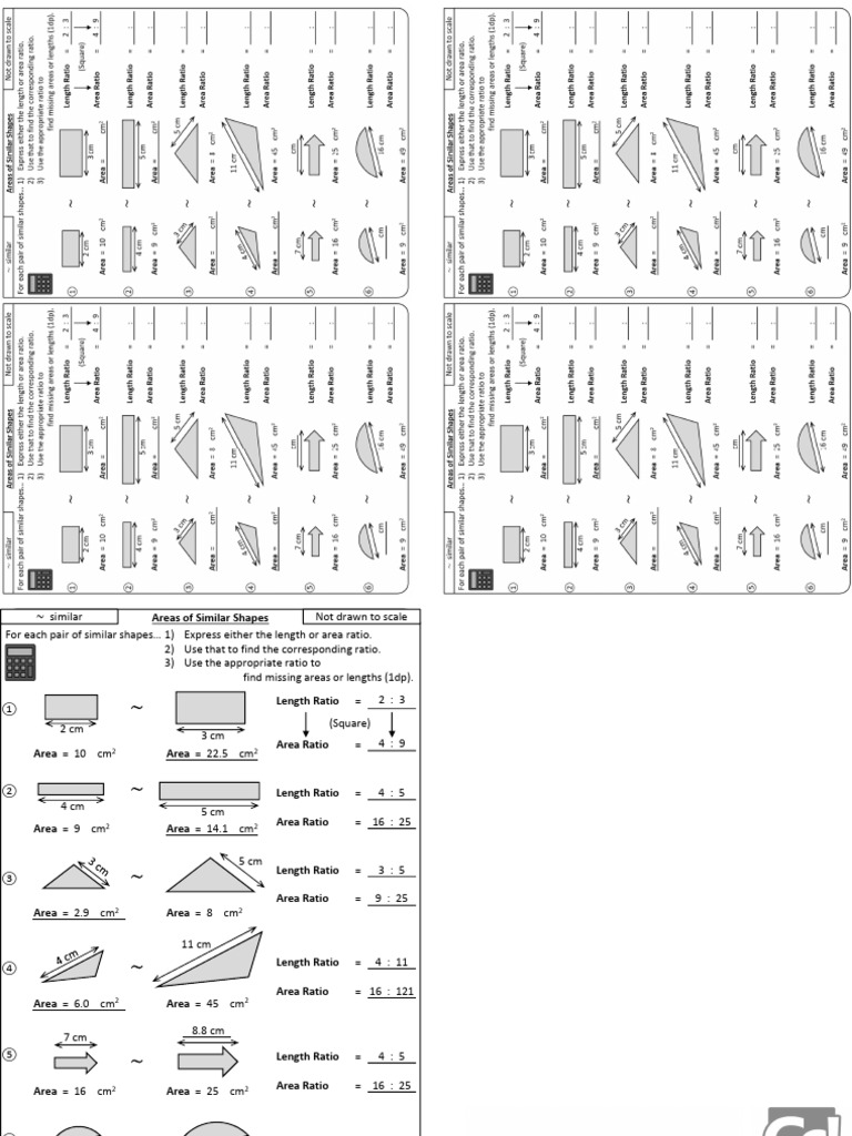 Geometry: Ratios in Similar Shapes | PDF | Foreign Language Studies ...