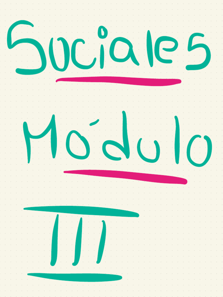 Modulo 3 Sociales | PDF | Psique (psicología) | Sicología