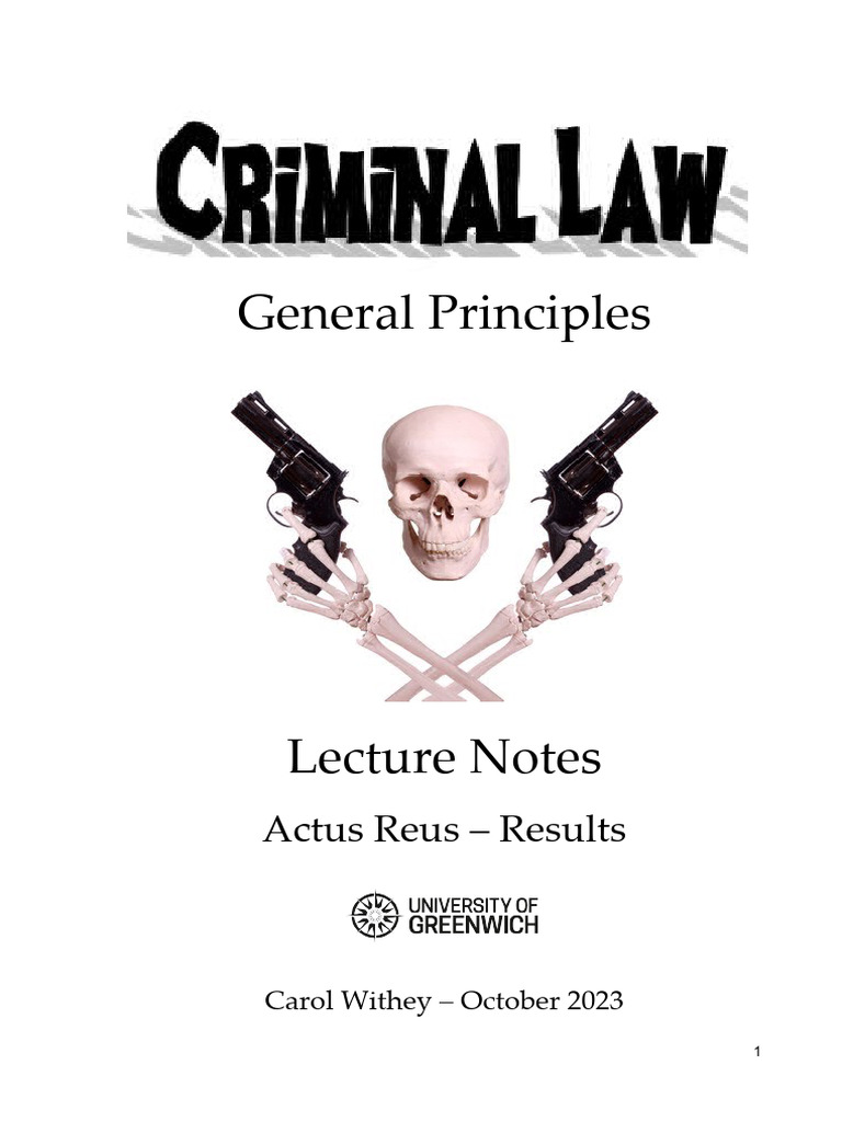Causation in Criminal Law Explained | PDF | Causation (Law) | Negligence