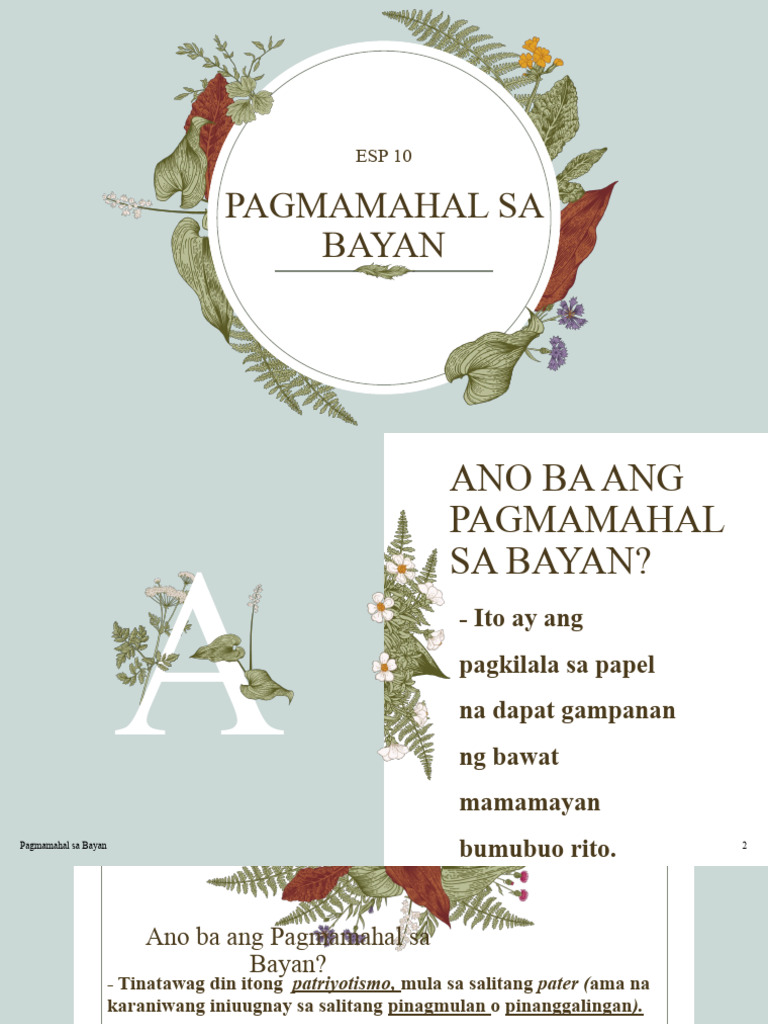 Pagmamahal Sa Bayan | PDF