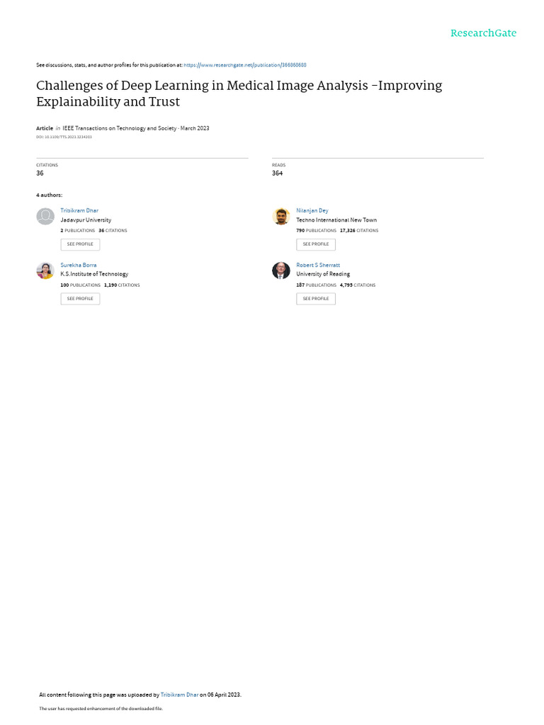 Challenges of Deep Learning in Medical Image Analysis - Improving ...