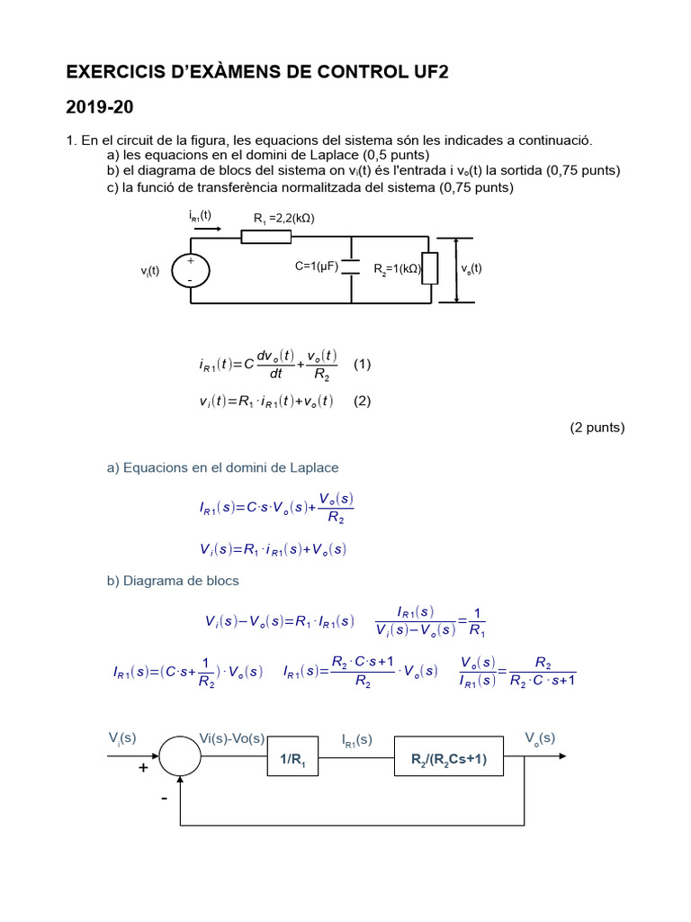 Exercicis Exàmens Control UF2 | PDF
