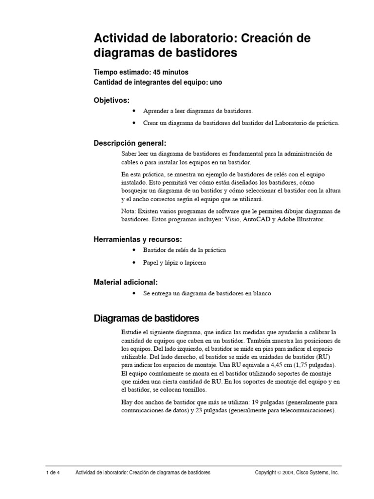 Pnie Creating Rack Diagrams Pdf Informática