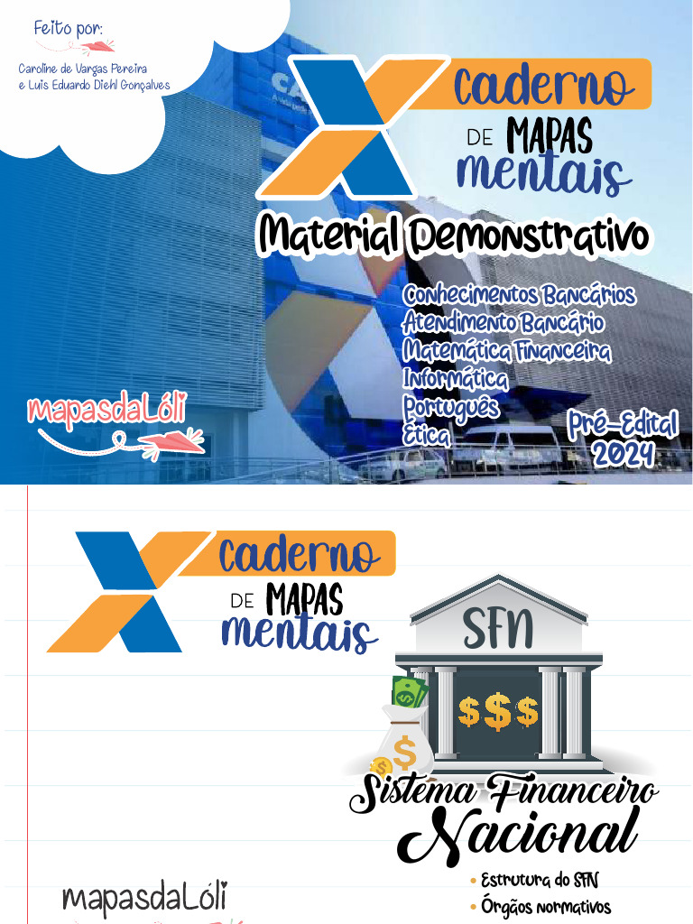 Demonstrativo Mapas Mentais Caixa Economica Federal 2024 | PDF
