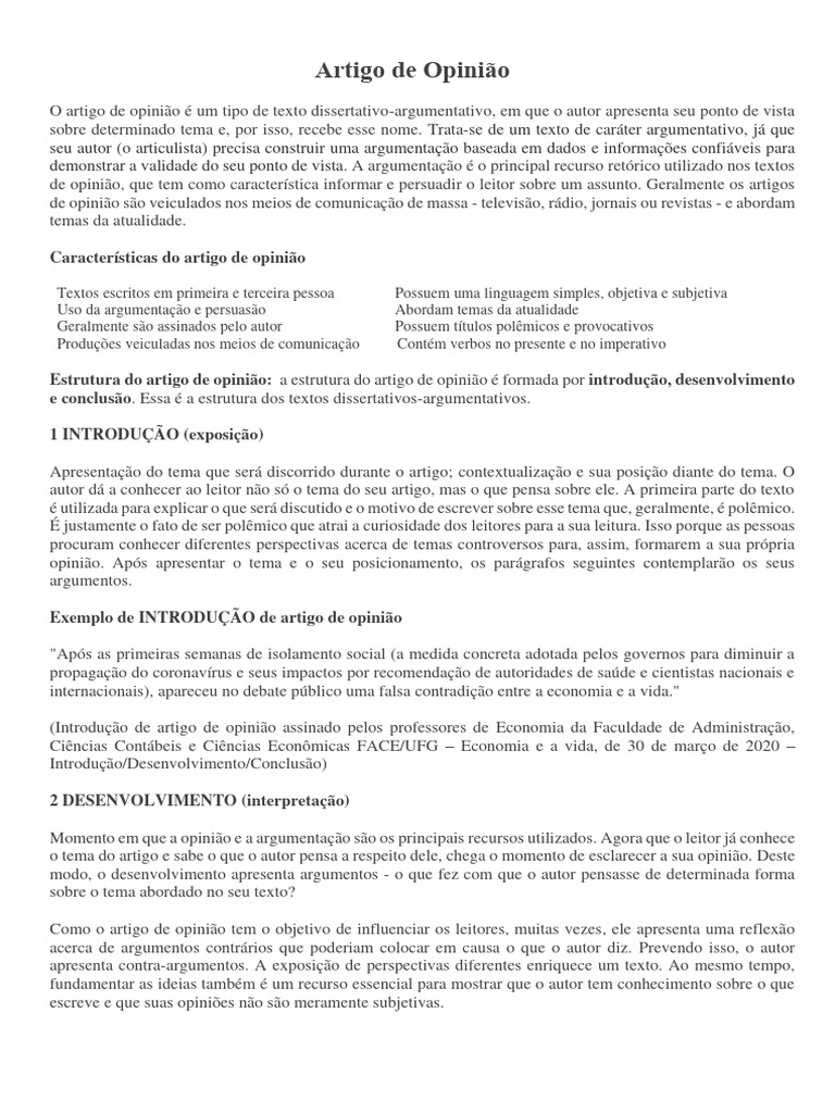 Artigo de Opinião | PDF