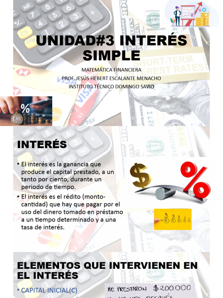 Interes Simple | PDF
