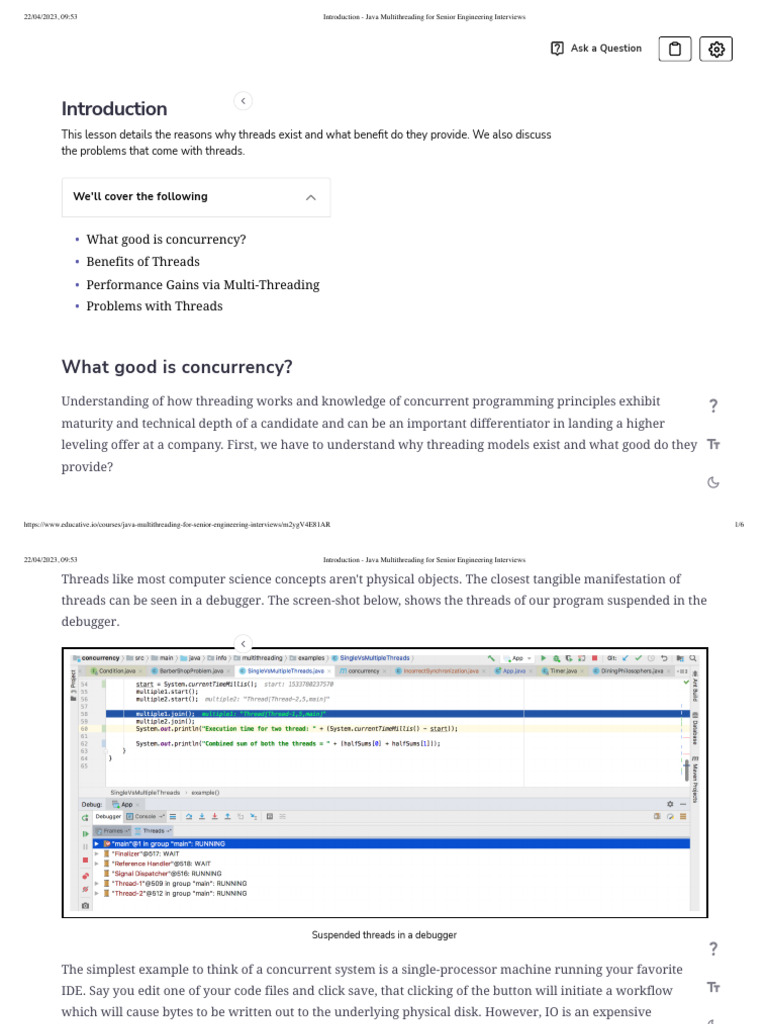 Introduction - Java Multithreading | PDF | Thread (Computing) | Process ... Introduction - Java Multithreading | PDF | Thread (Computing) | Process ...