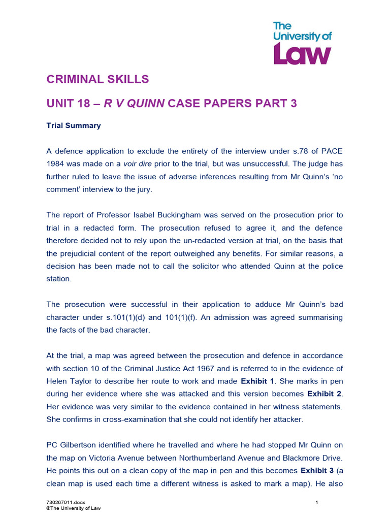 2324 Skill Crim Unit18 Ce01 Jonathanquinnpart3 | PDF | Plea | Judiciaries