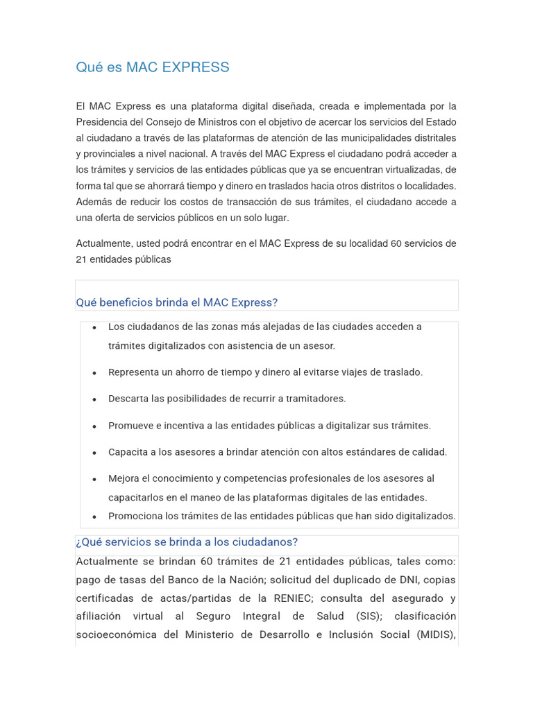 Mac Express | PDF