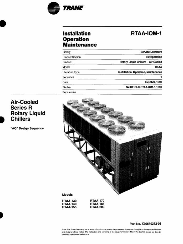 Rtaa Iom 1 Pdf Valve Home Appliance
