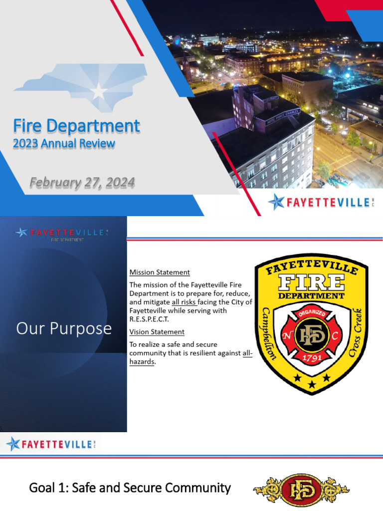 2023 FFD Annual Review Draft Final | PDF | Firefighter | Fire Safety