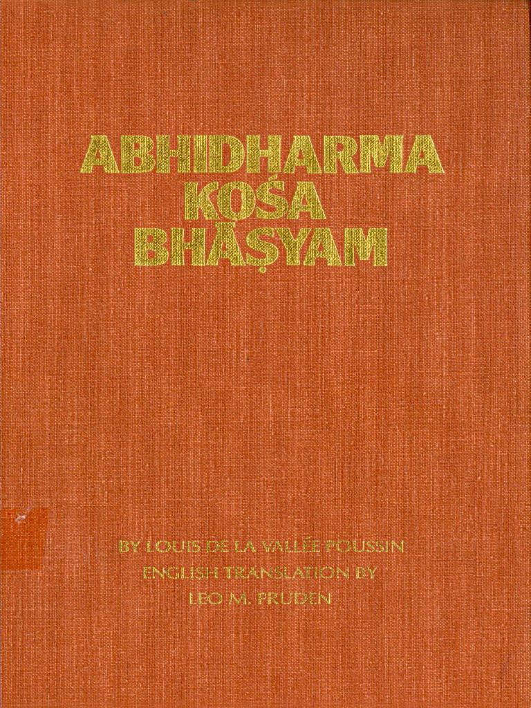 Abhi Dharma Kosa 1 | PDF