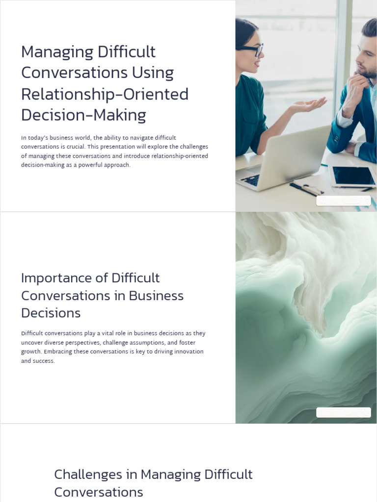 Managing Difficult | PDF | Conversation | Decision Making