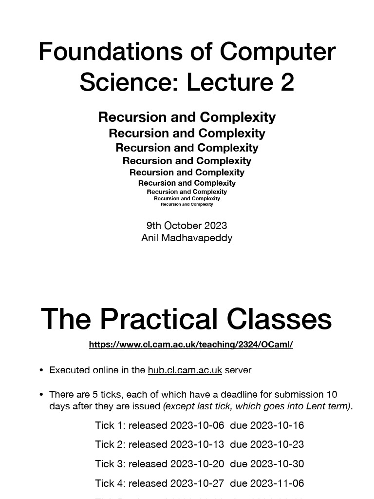 FoCS 202324 2 | PDF | Algorithms And Data Structures | Computer Programming