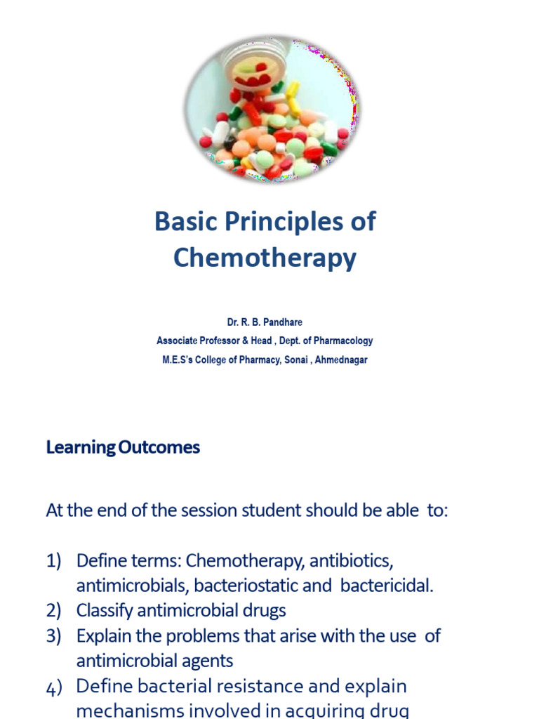 Principles of Chemotherapy Explained | PDF | Antimicrobial Resistance ...