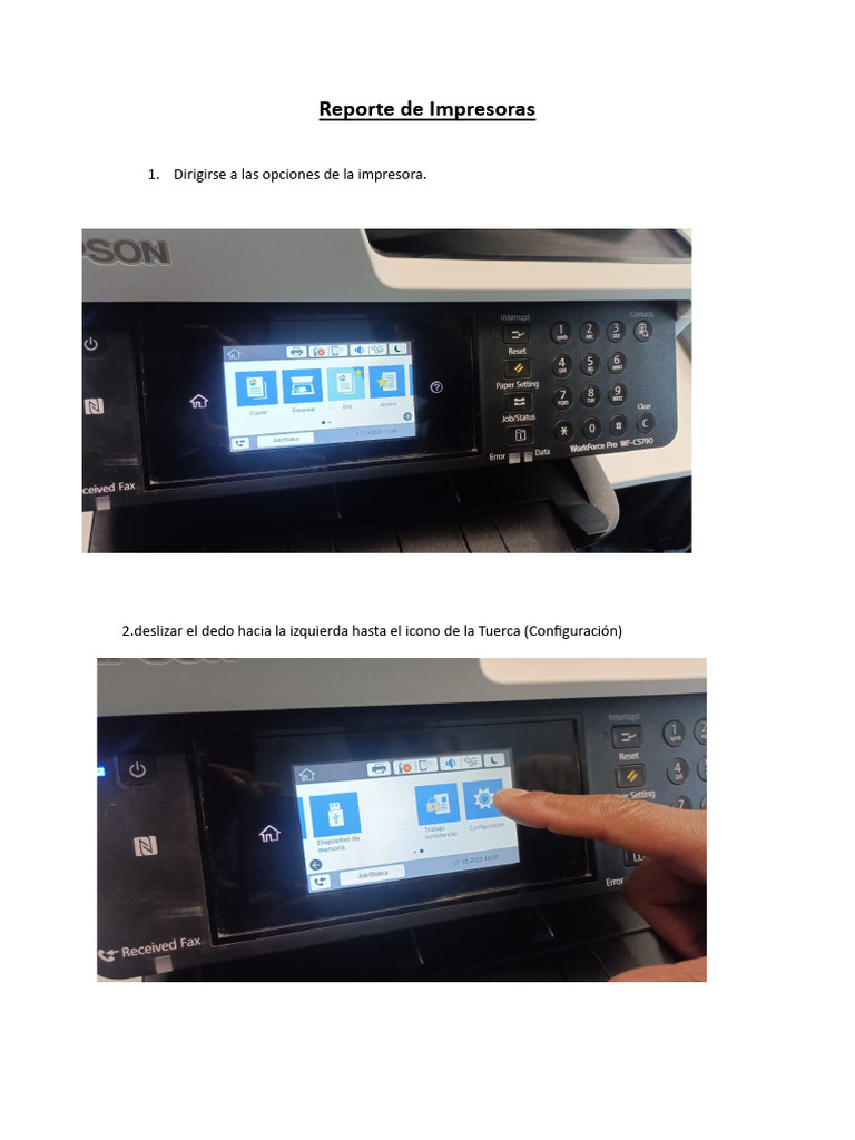 Reporte de Impresoras | PDF